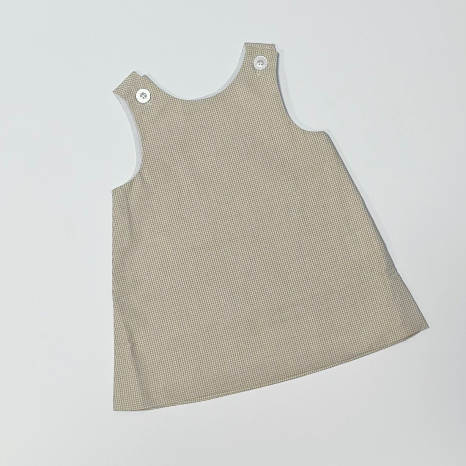 Kate A-Line Jumper-Khaki Gingham – Bayou Blanks