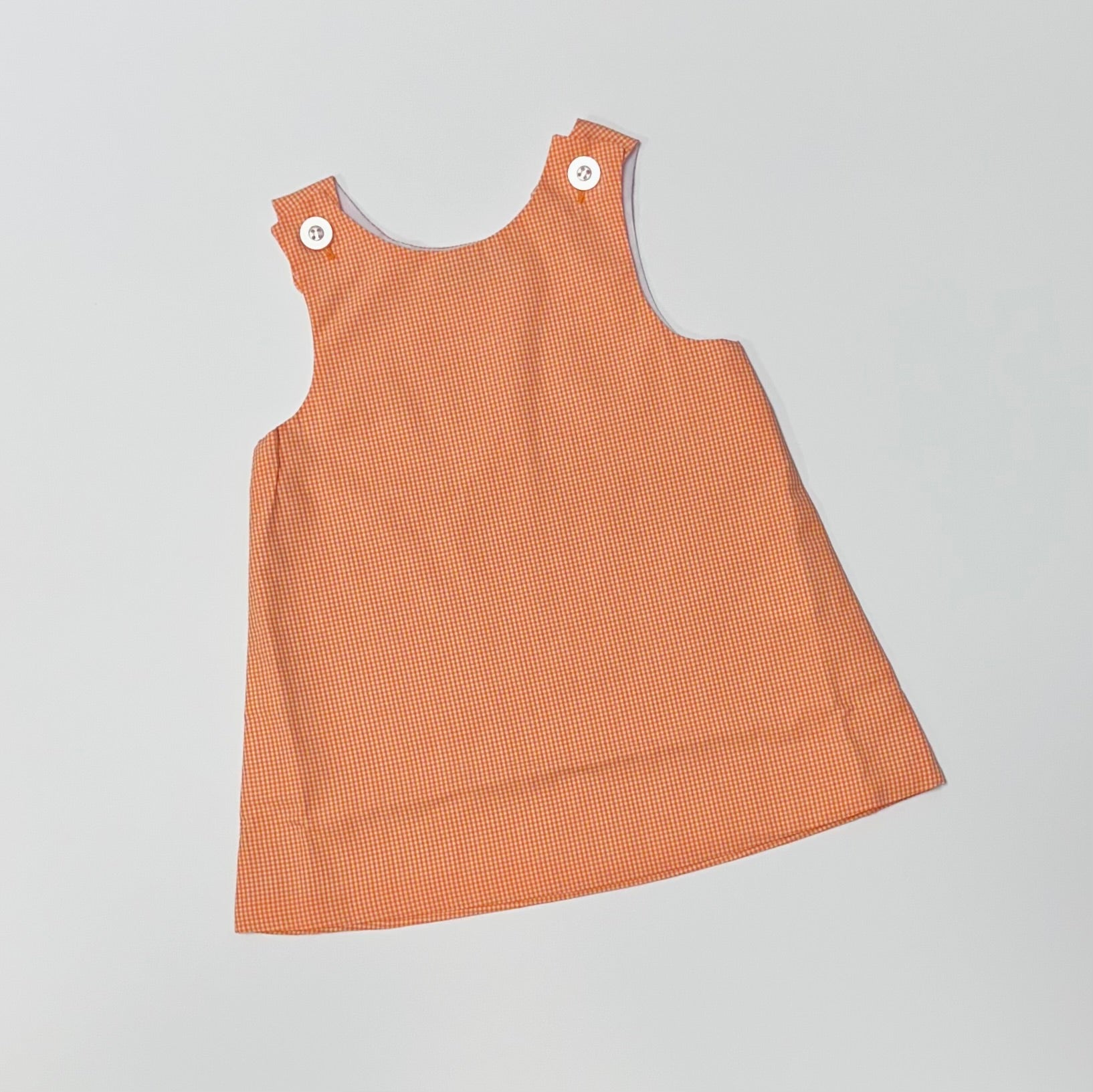 Kate A-Line Jumper-Orange Gingham – Bayou Blanks