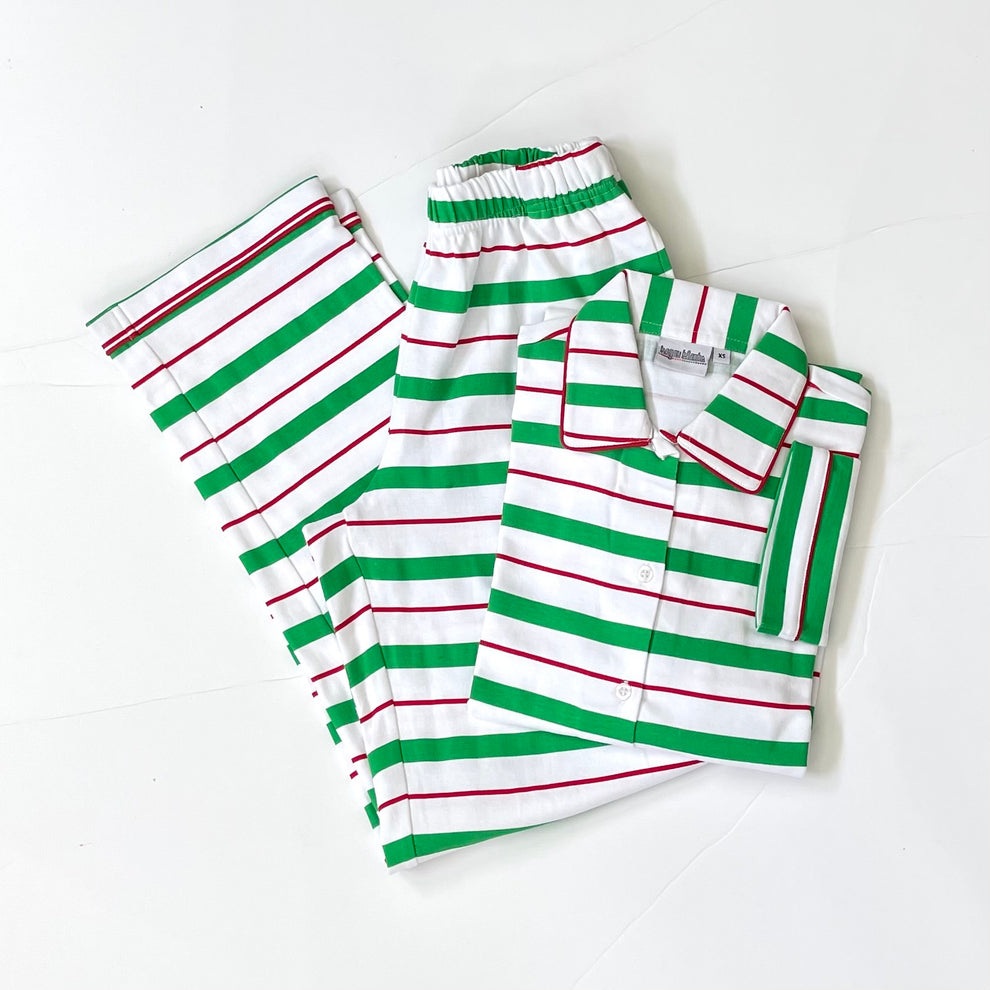 Adult Pajama Set - Multi Stripe – Bayou Blanks