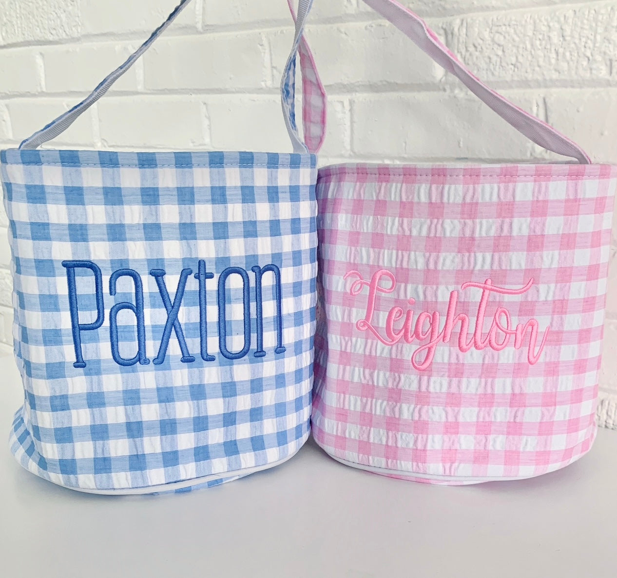 Seersucker and Gingham Buckets – Bayou Blanks